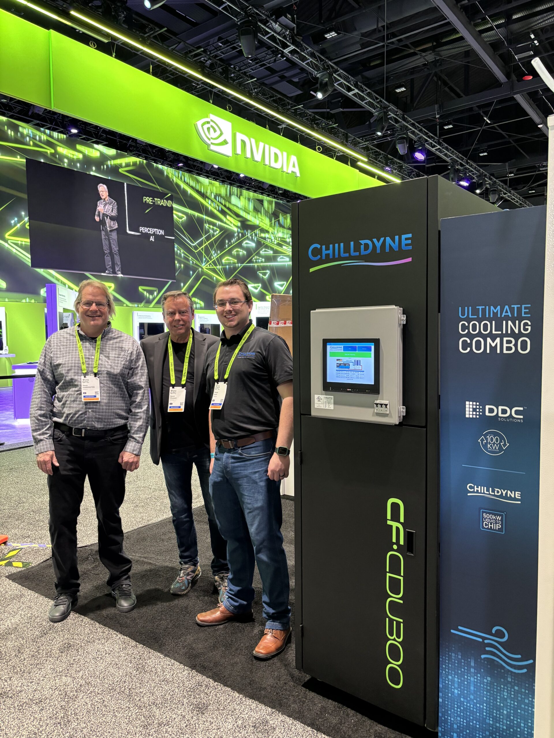 Live demo of a CDU at GTC 2025 - Chilldyne | Liquid Cooling